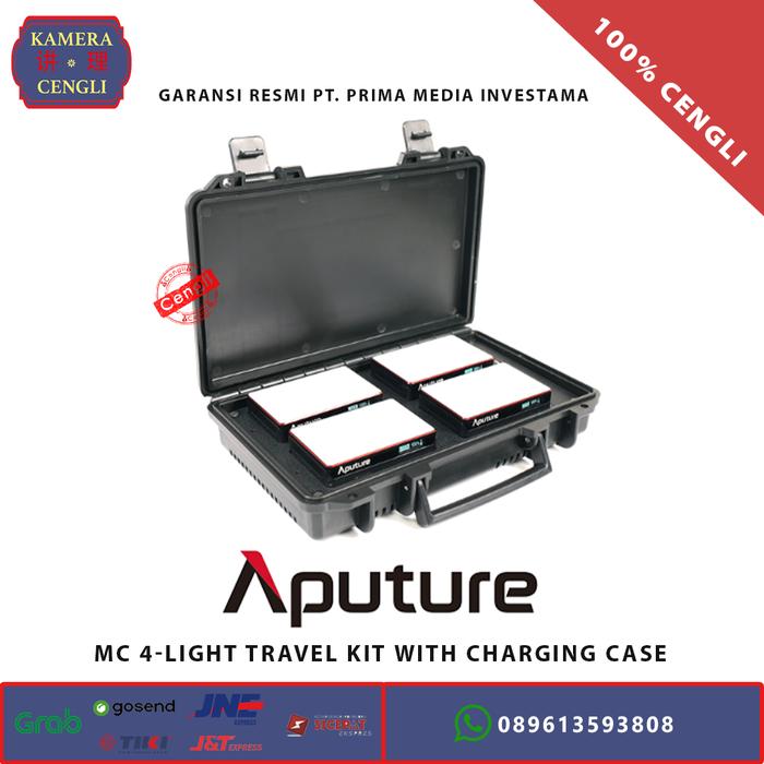 Jual Aputure MC 4-Light Travel Kit with Charging Case - ORI RESMI ...
