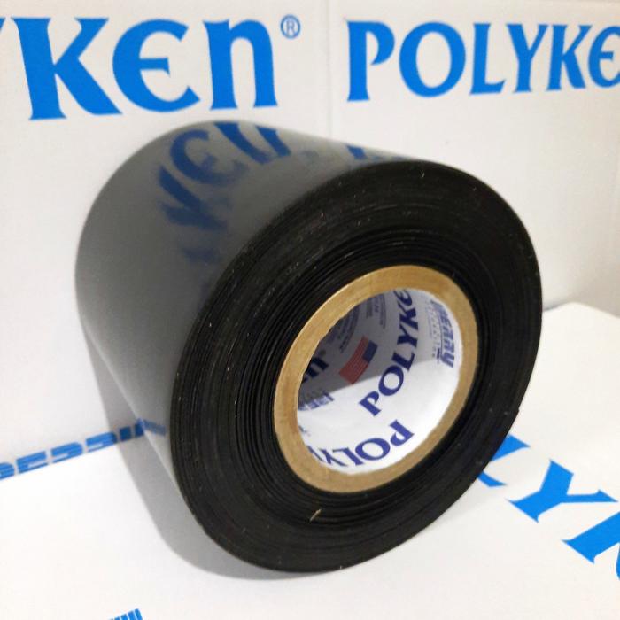 Jual Isolasi wrapping tape pembalut pipa besi 6 inch x 100 feet-polyken ...