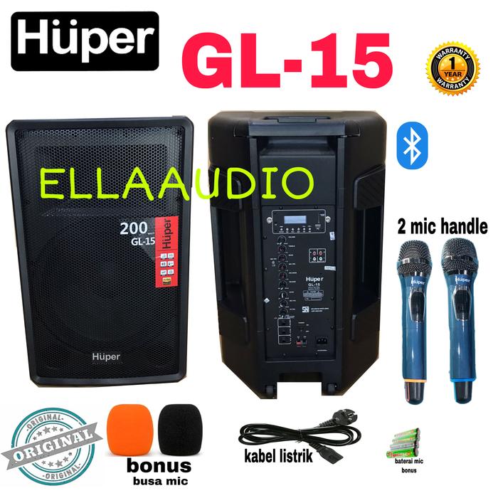 Jual Huper GL15 Speaker Wireless Portable System Original - Jakarta Pusat - ELLA AUDIO | Tokopedia
