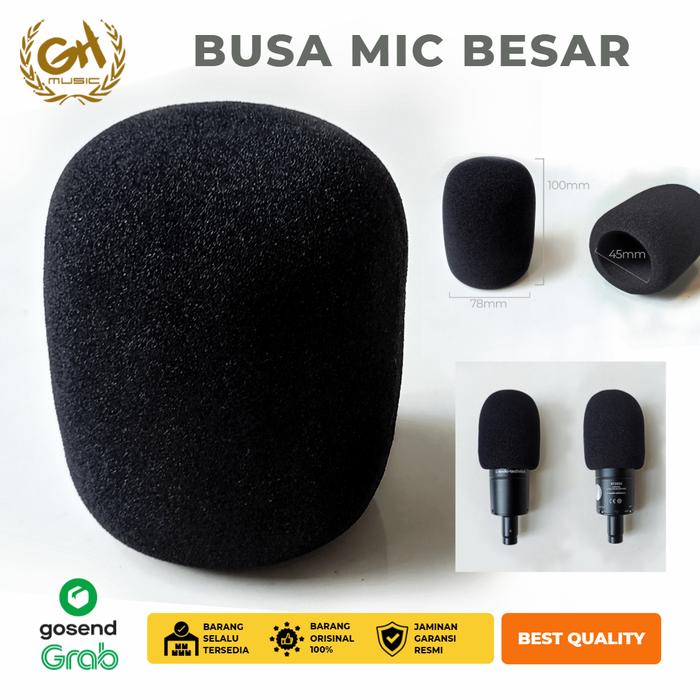 Jual BUSA MIC WIND SHIELD FOAM CONDENSER MICROPHONE UKURAN BESAR - Kota ...