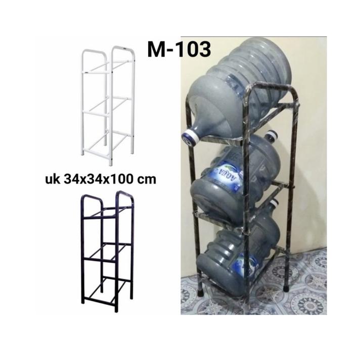 Jual Rak Galon 3 Susun Rak Galon Air 3 Tingkat + roda - Jakarta Barat ...