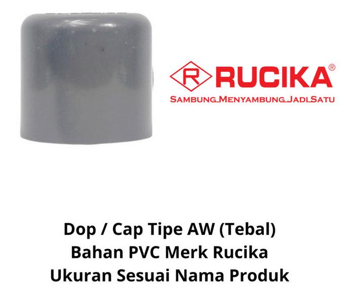 Jual Fitting PVC Rucika Dop Aw 1 - Cap Aw Rucika 1"inch - Jakarta Pusat ...