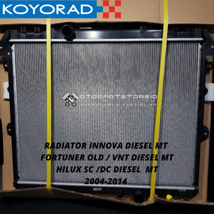 Jual RADIATOR KOYORAD INNOVA / FORTUNER / HILUX DIESEL MANUAL / MT ...