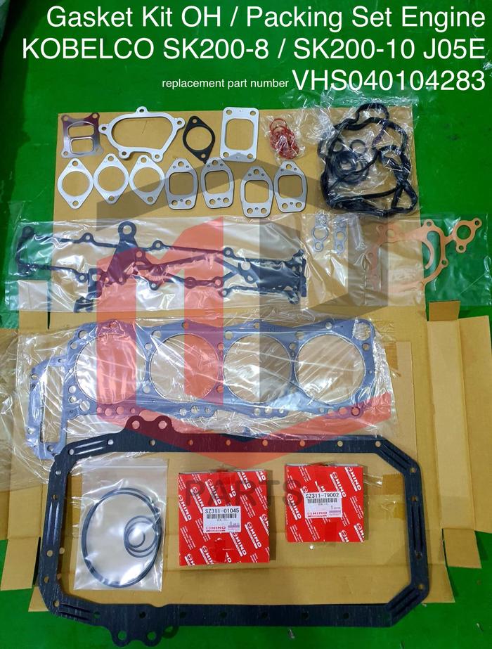 Jual Packing Set SK200-8 J05E Gaskit Kit OH SK200-8 SK200-10 KOBELCO ...