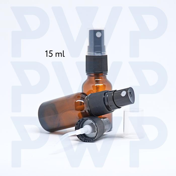 Jual Botol Spray Kaca 15ml / Botol Kaca Amber 15ml - Spray Pump ...