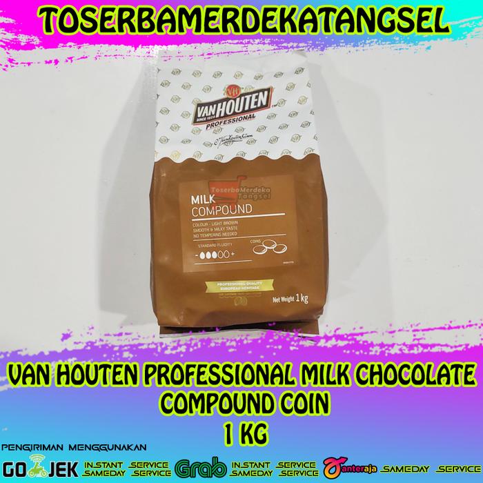 Jual Van Houten Professional Chocolate Compound Coin 1 Kg / Coklat Compond - Dark Choco - Kota ...