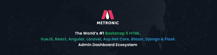 Jual Metronic 8 Admin Template Dashboard HTML - Kota Depok ...