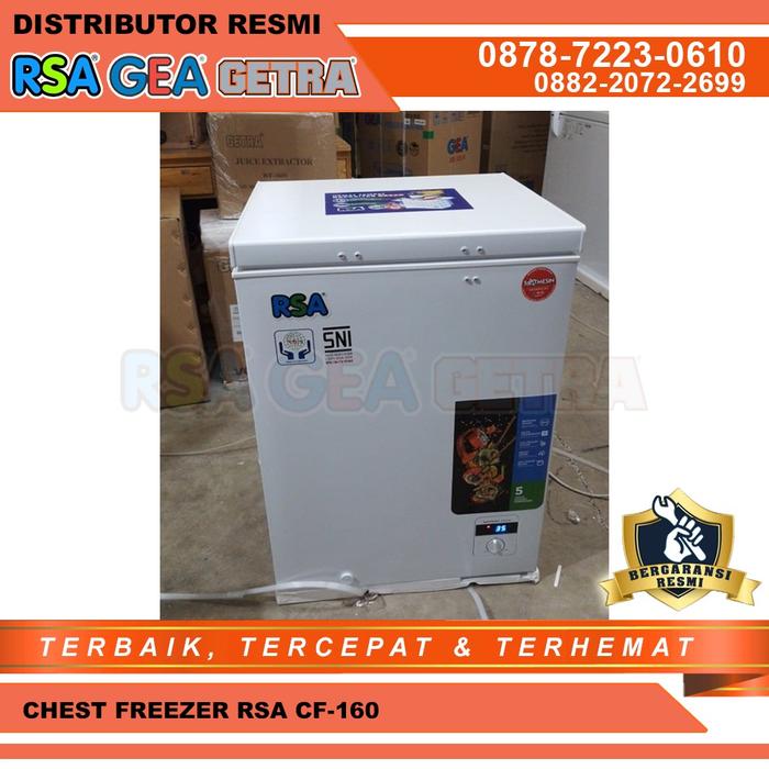 Jual CHEST FREEZER RSA CF-160 / FREEZER PEMBEKU MAKANAN - Kota ...