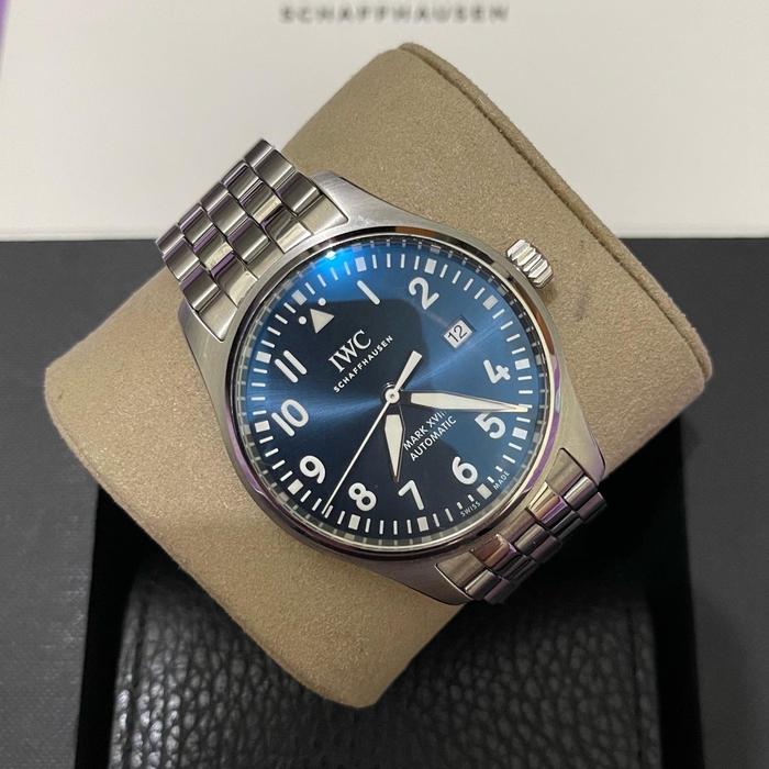 Jual Iwc Mark XVIII Blue Dial Like New 2021 Fullset Box & Paper - Kab ...