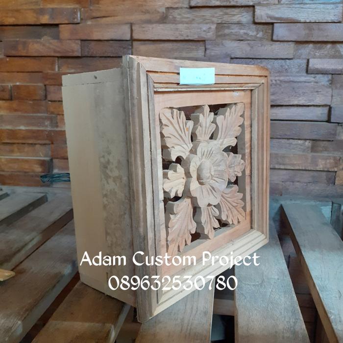 Jual Loster Ukir Kayu Jati Motif Mawar 8 Ventilasi Udara - Kab. Jepara ...