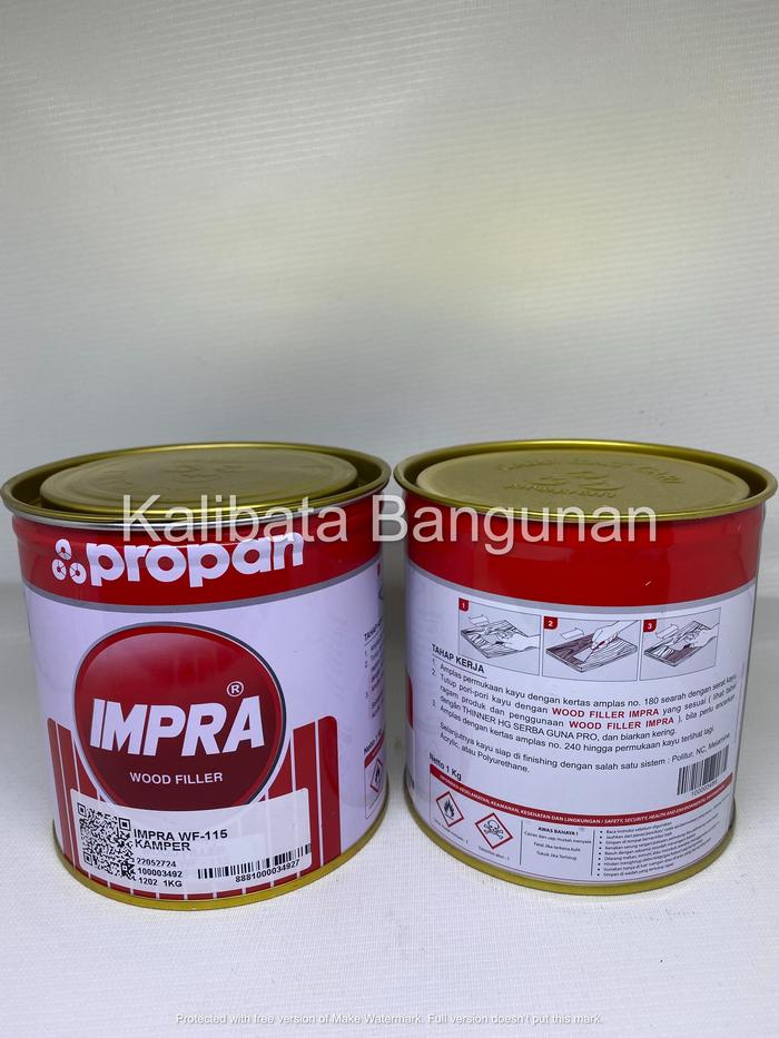 Jual Dempul Kayu Impra Plamir 115/WoodFiller Jati Kamper/Impra Melamine ...