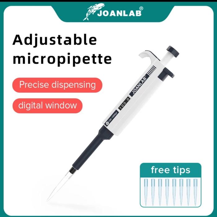 Jual Mikropipet Mikro pipet Micropipette Micropipet Adjustable 5 - 50 ...