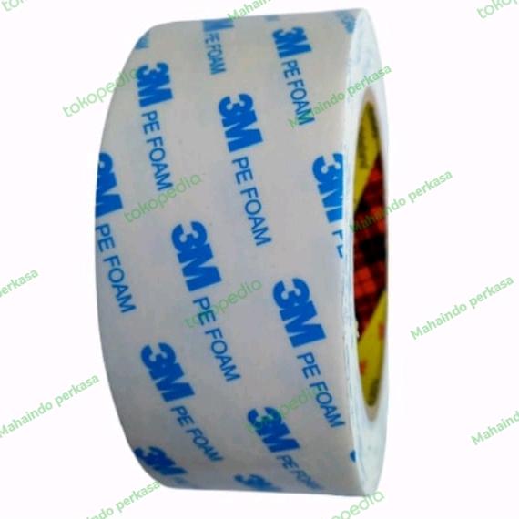 Jual Double tape 3M Pe foam 1600 T - Dobel tip 3M 2 inch x 4m - Perekat ...