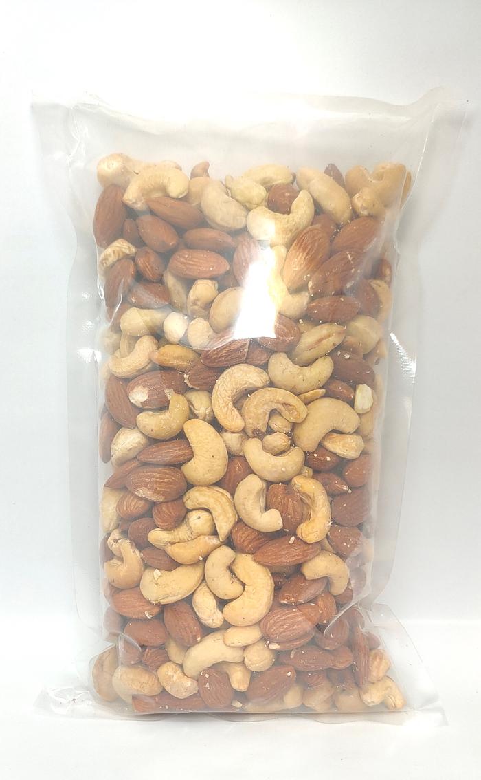 Jual 500gr Roasted Mix Almond Utuh & Mede Utuh Varian Rasa Original ...