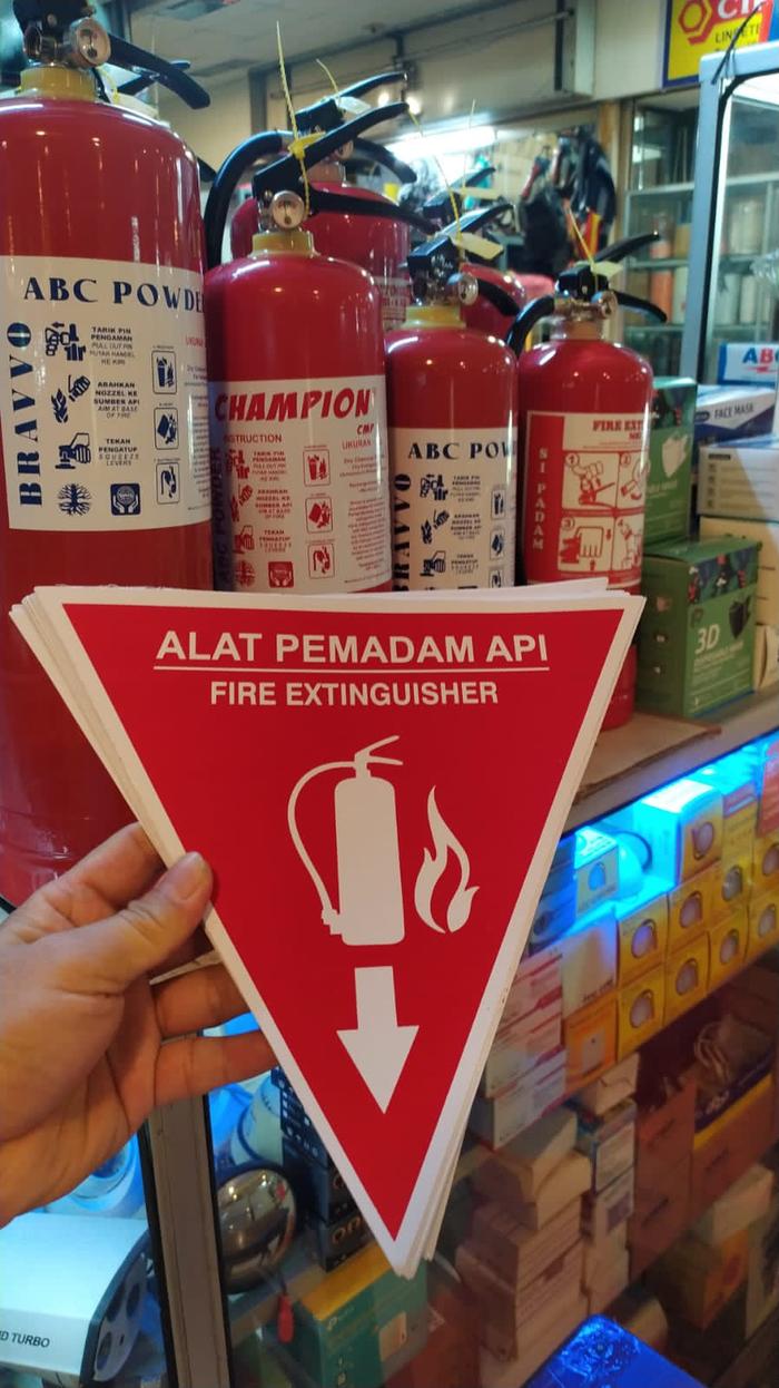 Jual Stiker Apar Segitiga 20x20 Sign Rambu K3 - Jakarta Barat - Fire ...