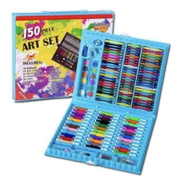Jual Crayon Set 150 Alat Mewarnai Warna Set 150pcs Pensil Warna Krayon ...
