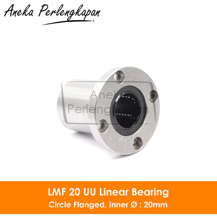 Jual LMF20UU / LMF 20 UU Linear Motion Round Flange Bearing - Kota Tangerang - Aneka ...