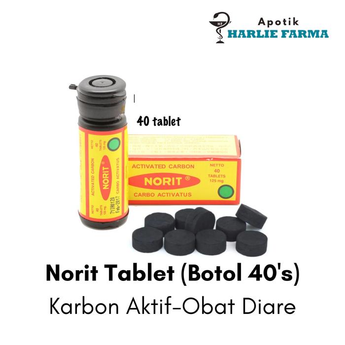 Jual Norit Karbon Aktif 125 mg Obat Diare 40 Tablet - Jakarta Utara ...