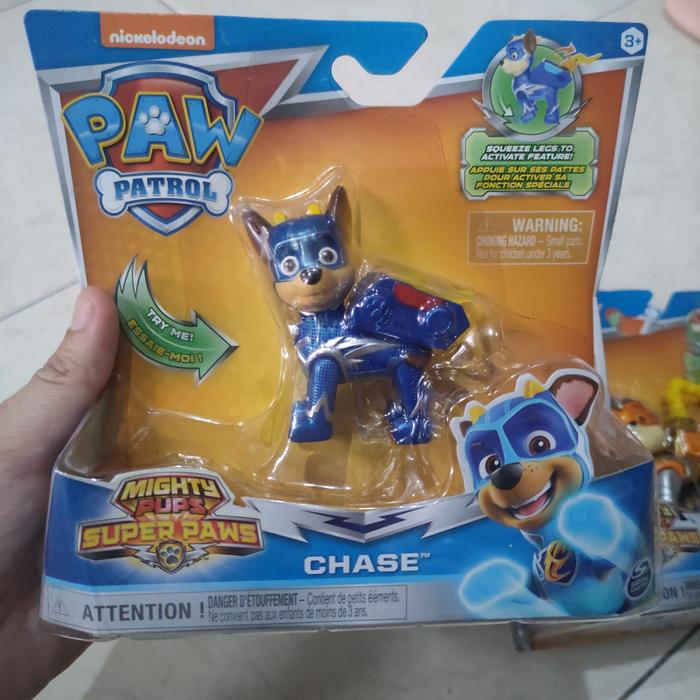 Jual Paw Patrol Mighty Pups Super Paws Original Figure set - Chase ...