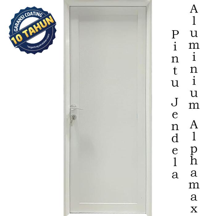 Jual Max 2F Fullpanel 90x240 - Pintu Alphamax Aluminium - Pintu Kamar/Mandi - Hitam, Buka Kiri ...