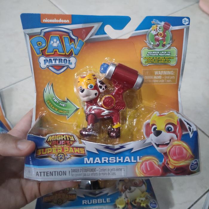 Jual Paw Patrol Mighty Pups Super Paws Original Figure set - marshall ...