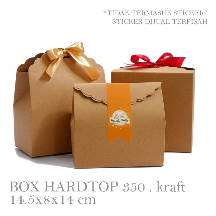 Jual Box Packaging Toples Hardtop 350gram Kardus Kemasan Hampers Kue ...