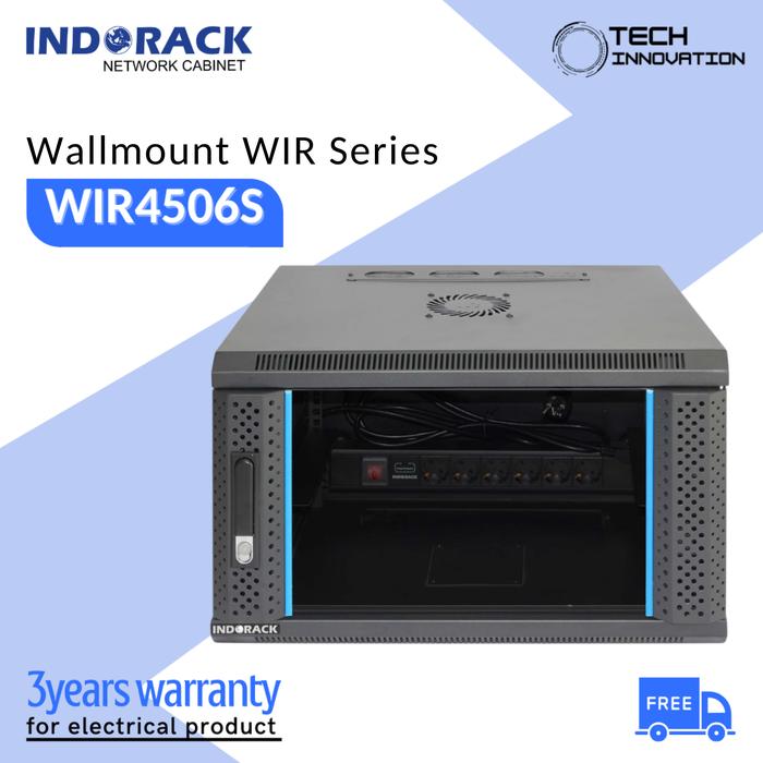 Jual INDORACK Wallmount Rack 6U Depth 450mm Rak Server Modem Wifi ...