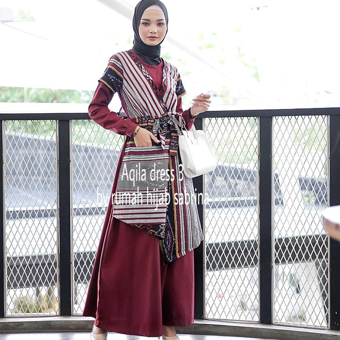Jual AQILA DRESS SERIES - Dark Maroon, JUMBO - Kab. Jepara - Sabrina ...