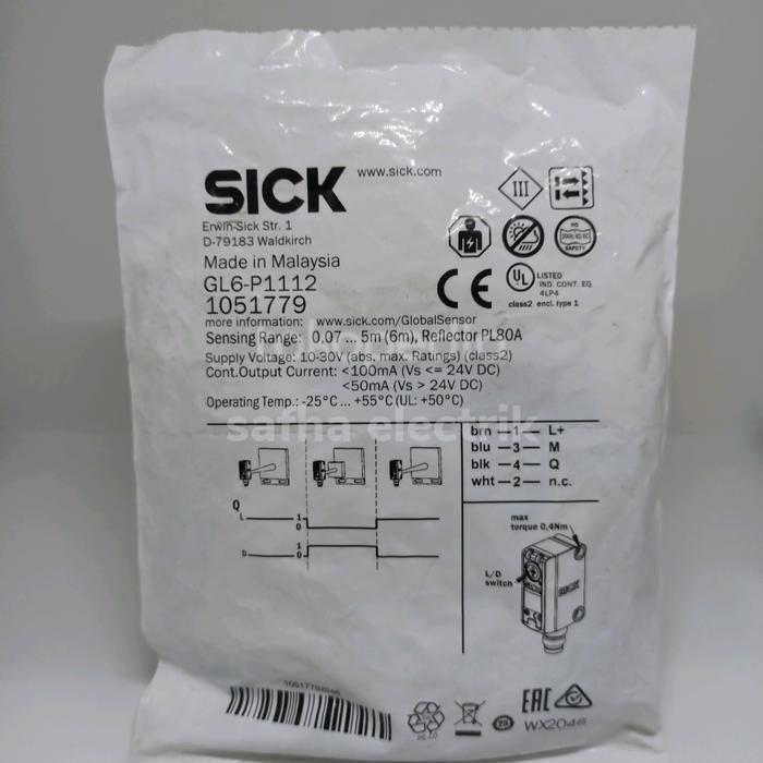 Jual SICK GL6-P1112 SICK GL6-P1111 photoelectric sensor 1051779 - Jakarta Barat - safha electrik ...