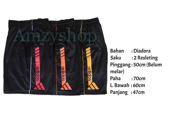 Jual Celana Pendek Pria Jumbo Saku Resleting | Training Pendek Jumbo ...