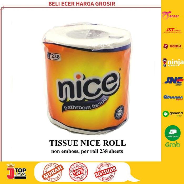 Jual Nice Tissue Roll/ Bathroom tissue/ tisu gulung/ toilet 238 sheets ...