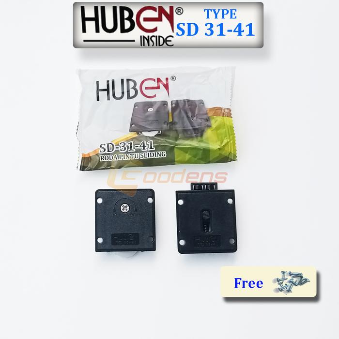 Jual Huben SD-3141 Roda Pintu Lemari Geser - Roda Pintu Sliding ...