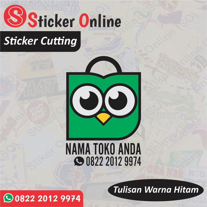 Jual Stiker Custom Tokopedia | Sticker Cutting Custom Nama Toko ...