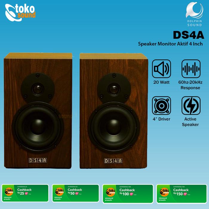 Jual Dolphin Sound DS4A Speaker Studio Monitor - Jakarta Barat - tokosound proaudio | Tokopedia