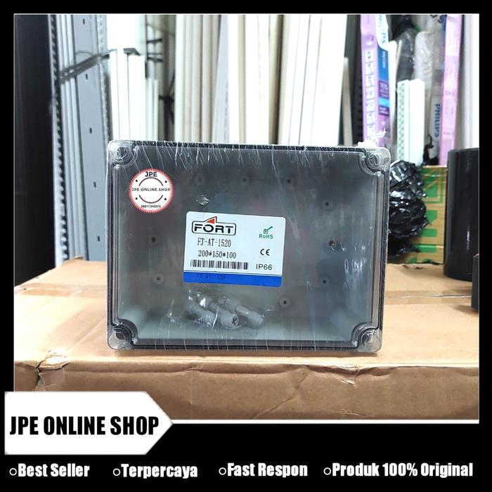 Jual Fort Junction Box Panel Plastik 150x200x100 mm Cover Transparant ...