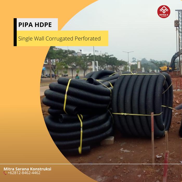 Jual Pipa Corrugated HDPE 4inch (100mm) Pipa Perforated Geopipe Single ...