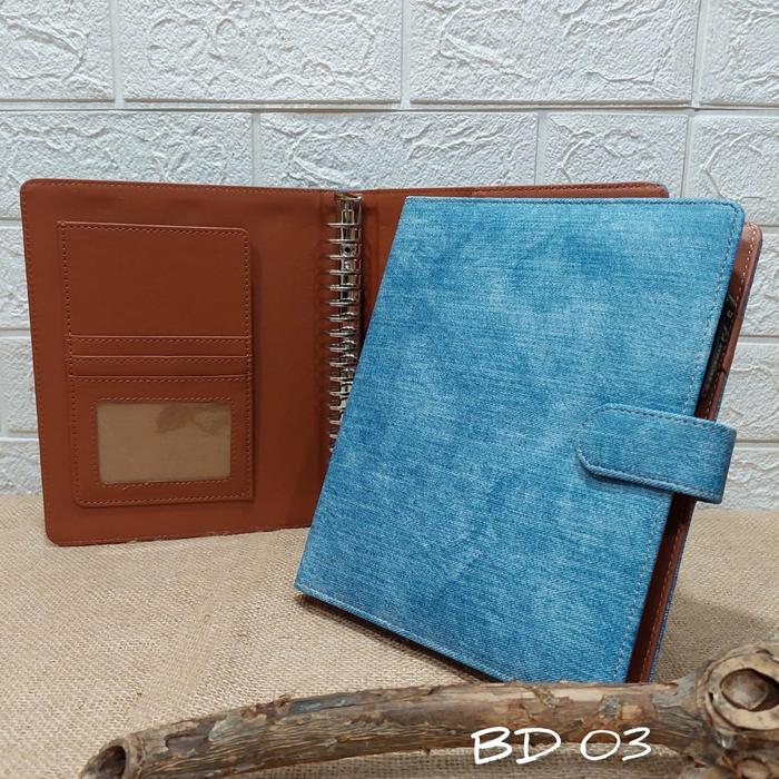 Jual Binder Polos Denim premium / Binder Exclusive A5 & B5 - BD 03, A5 ...