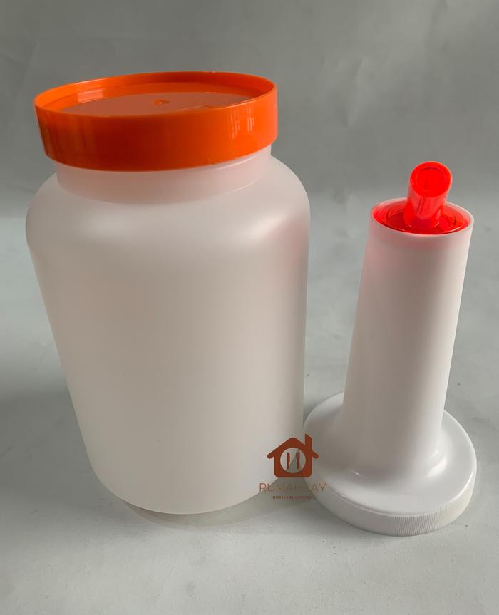 Jual Botol Store and Pour 2 liter/ botol sirup jar bar container ...