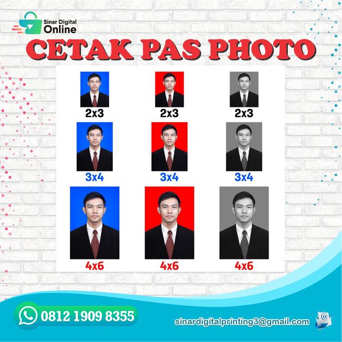 Jual CETAK PAKET PAS FOTO 4x6~3x4~2x3 ANTI LUNTUR, BISA GANTI ...