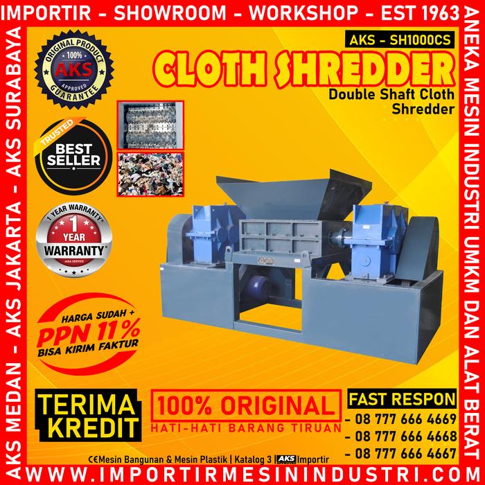 Jual Mesin Pencacah Kain Cloth Shredder Machine AKS - SH1000CS ...