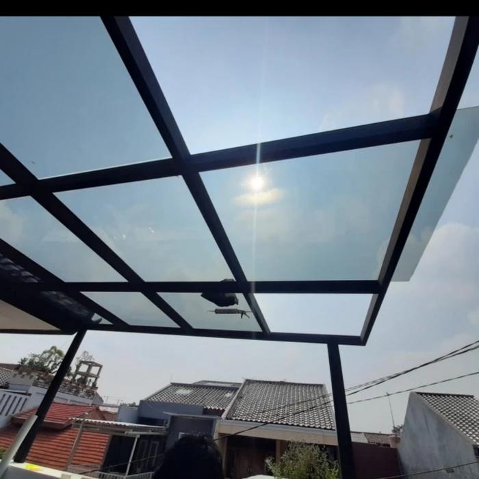 Jual Kanopi Kaca Tempered Kaca Film Jakarta Selatan Sumber Canopy Tokopedia