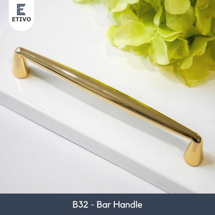 Jual Etivo B32 Pull Bar Handle Black Gold Tarikan Laci Hitam Gagang ...