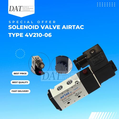 Jual 4v210-06 Solenoid Valve Airtac 4v 210-06 Selenoid Valve Type 4v210 ...