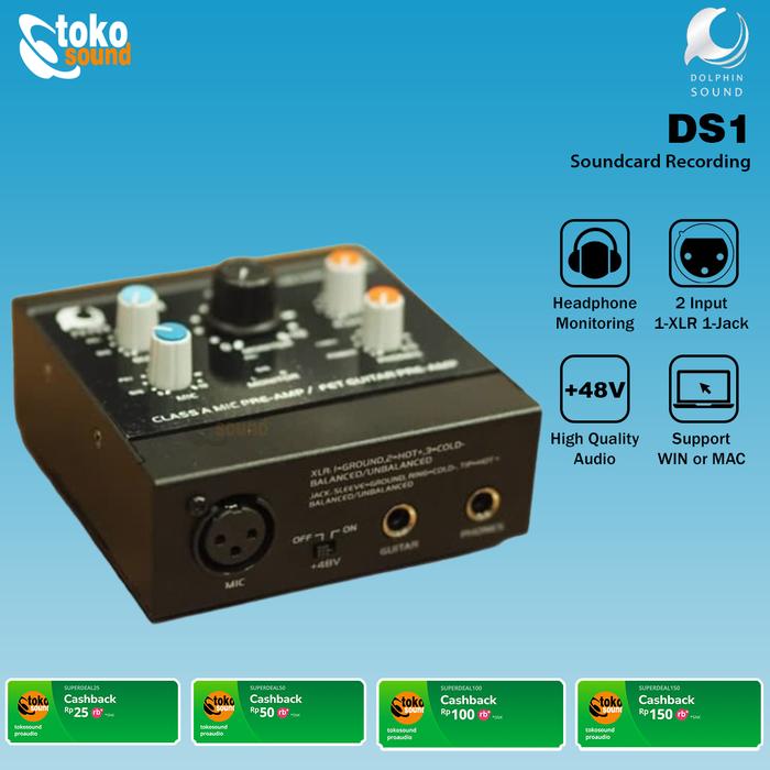Jual Dolphin Sound DS1 USB Audio Interface - Jakarta Barat - tokosound ...