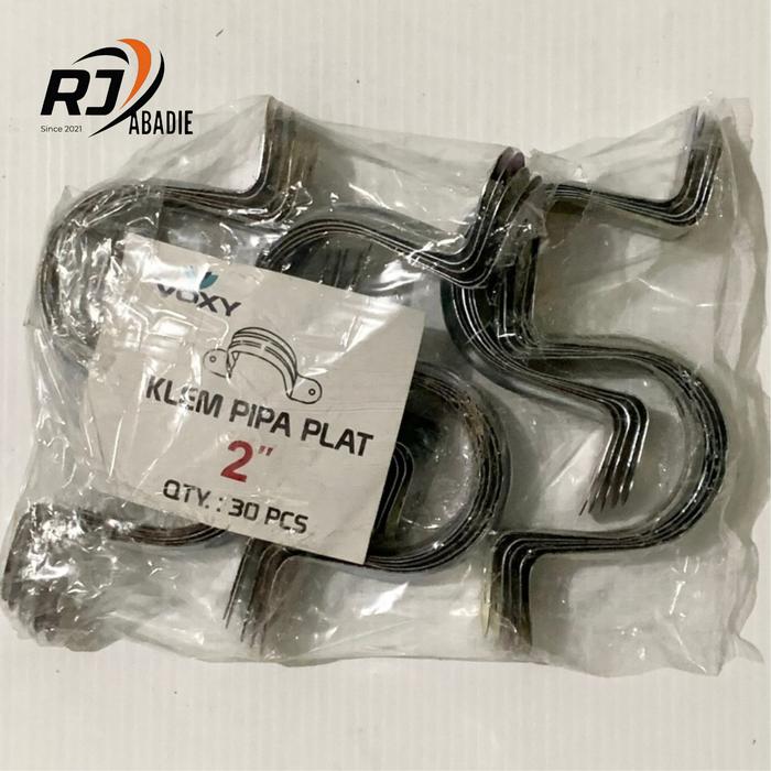 Jual [30PCS] Klem Pipa Plat Seng Clamp Omega Besi UCP VOXY 2" - Kota ...