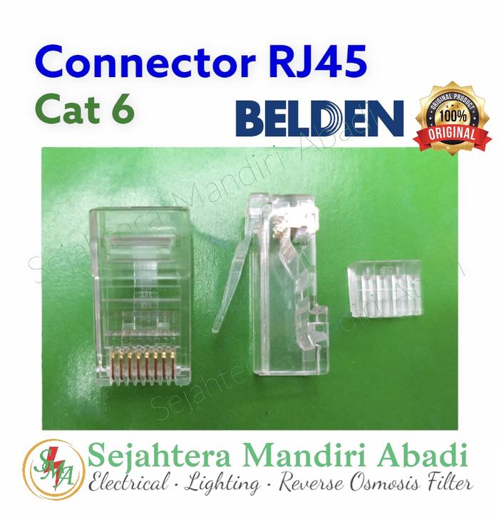 Jual Connector RJ45 Cat6 Belden Original Soket LAN Internet - Kota ...