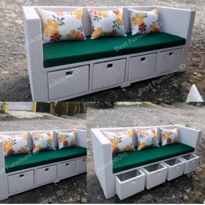 Jual Kursi Sofa Storage 4 Laci Rotan Sintetis - Jakarta Selatan - Best ...