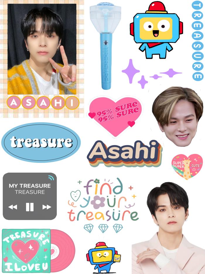 Jual Stiker TREASURE Cute ( Sudah Cutting ) Aesthetic / Teume Kpop ...