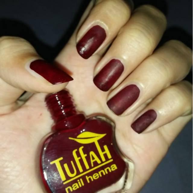 Jual Henna Tuffah Maroon Halal Bisa Untuk Sholat Pewarna Cat Kuku ...