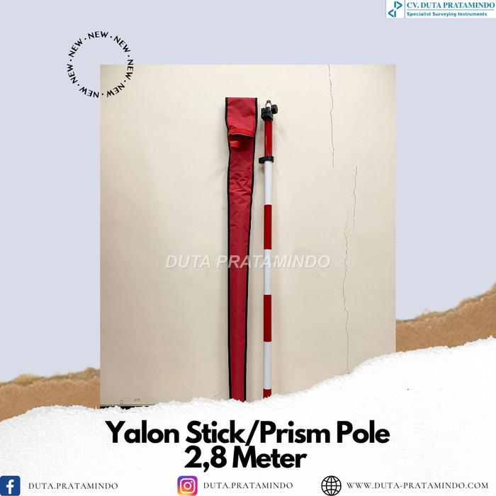Jual Prisma/Prism Pole 2,8m /Jalon Prisma/Range Pole/Pole Stick 2,5 ...
